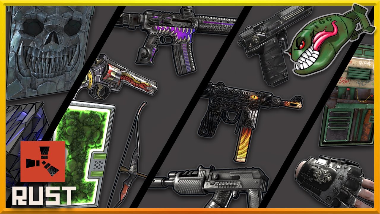 Rust Skins | Abyss LR, Commando AR, Hellborn SMG, Cargo Heli Bow ...
