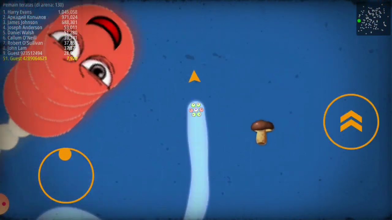 Wooow....WORM Eat PIZZA,HAMBURGER??? YOOK Nontooon GAME INI!!! - YouTube