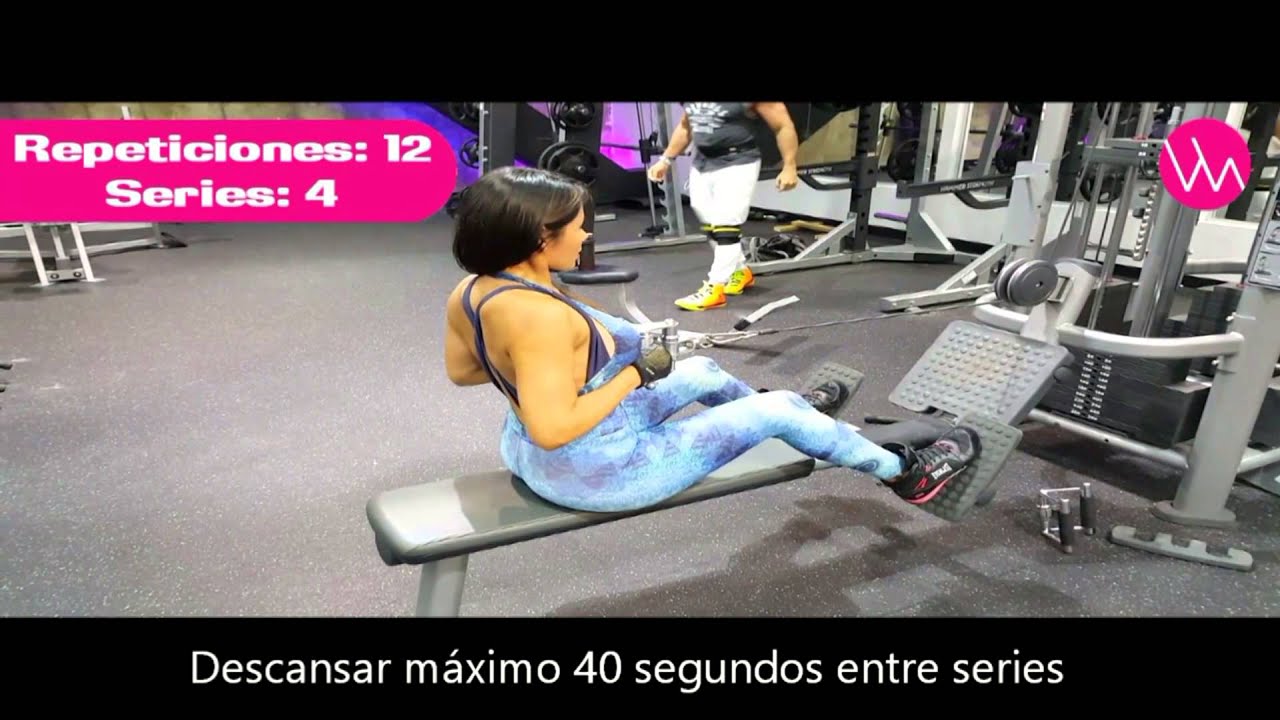 Remo En Polea Baja - YouTube