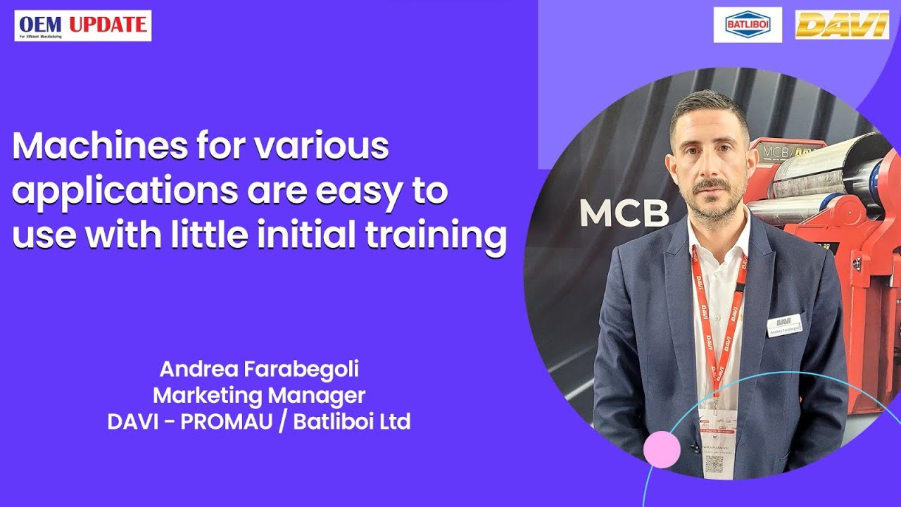 Machines for various applications are easy to use with little initial ...