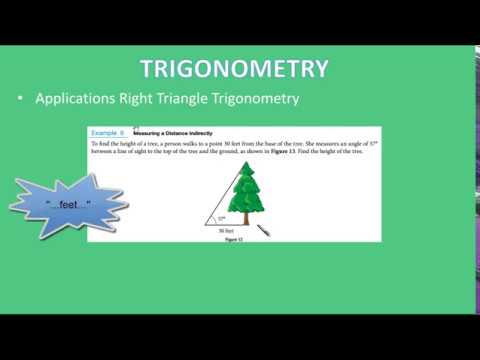 Trig 06 Applications Right Triangle Trigonometry - YouTube