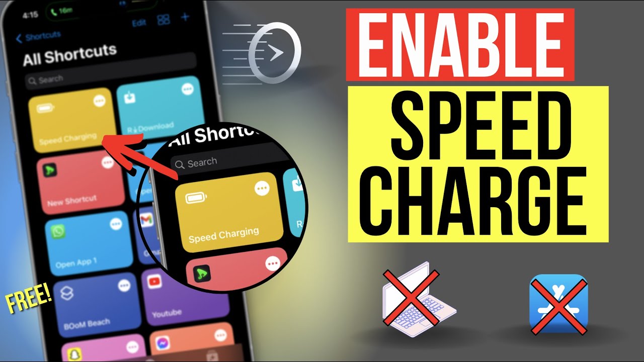 Enabe Fast Charging on iPhones! - YouTube