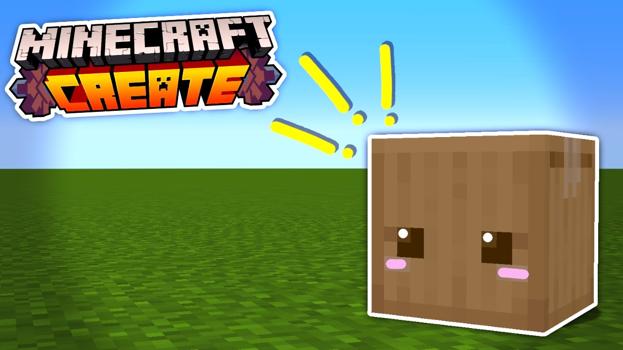 I Became A Box In Minecraft?! | Minecraft Create Mod - YouTube
