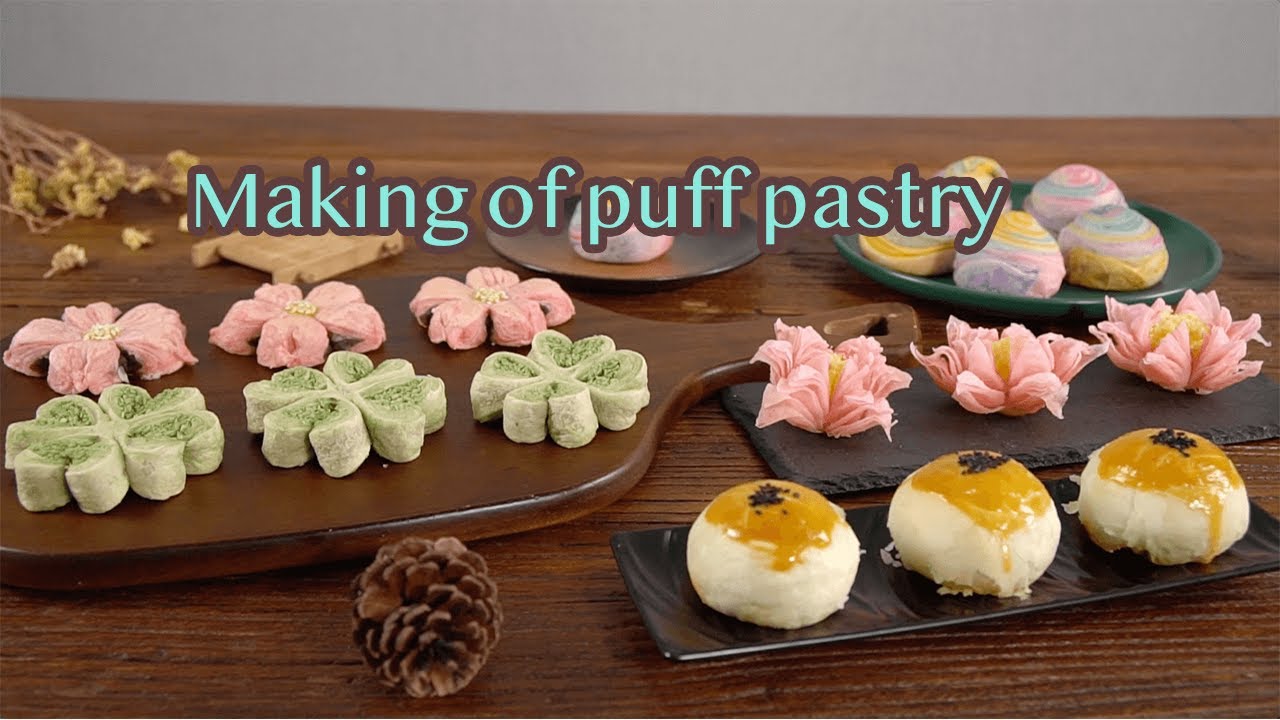 14 Puff Pastry Making | Making Chinese Puff Pastry Treats (first lesson ...