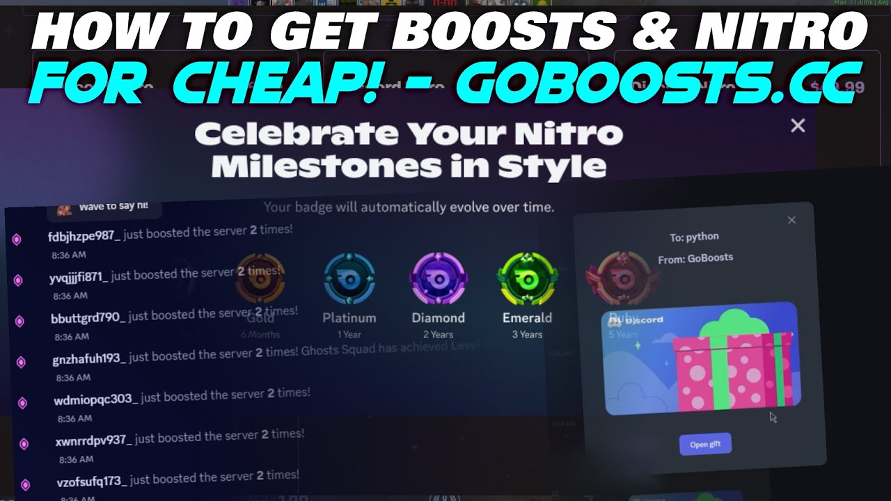 How To Get Cheap Boosts & Nitro! - goboosts.cc - YouTube