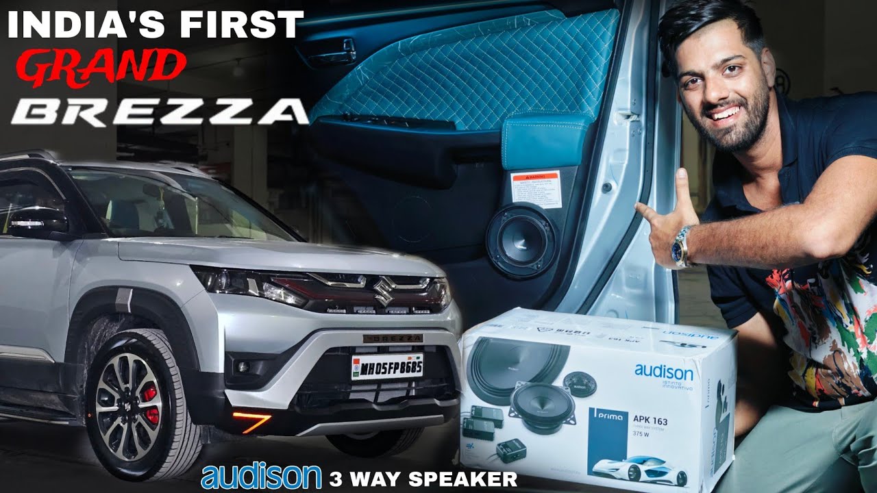 INDIA'S FIRST GRAND BREZZA WITH AUDISON 3 WAY AUDIO,17" ALLOYS ...