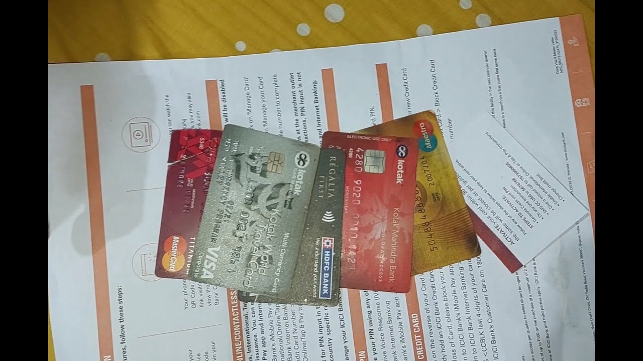 Cutting of Credit & Debit Cards - YouTube