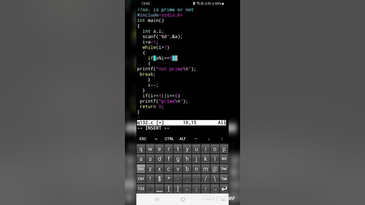 check number is prime in c #shortvideo #coding #apnacollage #viralvideo #sorts #arduino # ...
