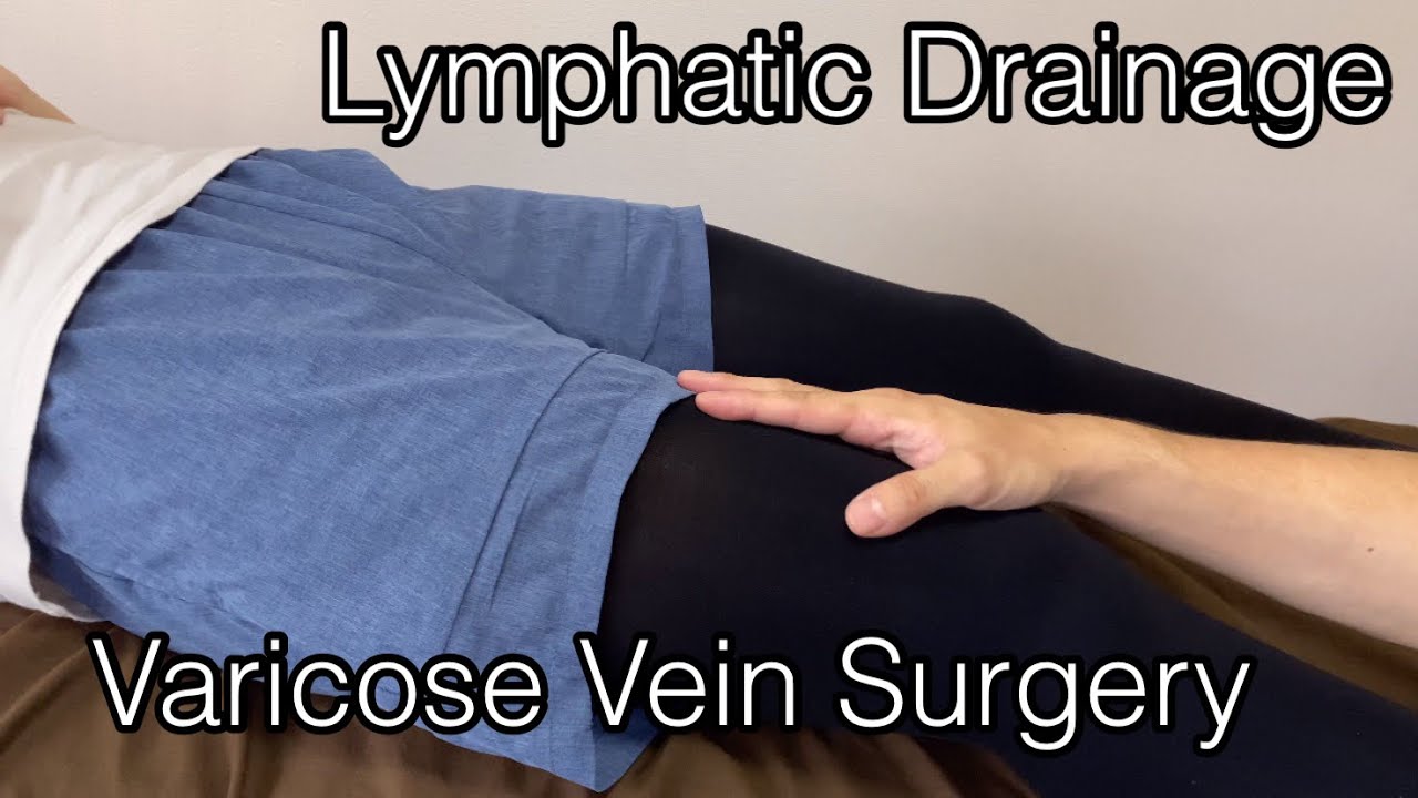 Lymphatic drainage after varicose vein surgery (English) - YouTube