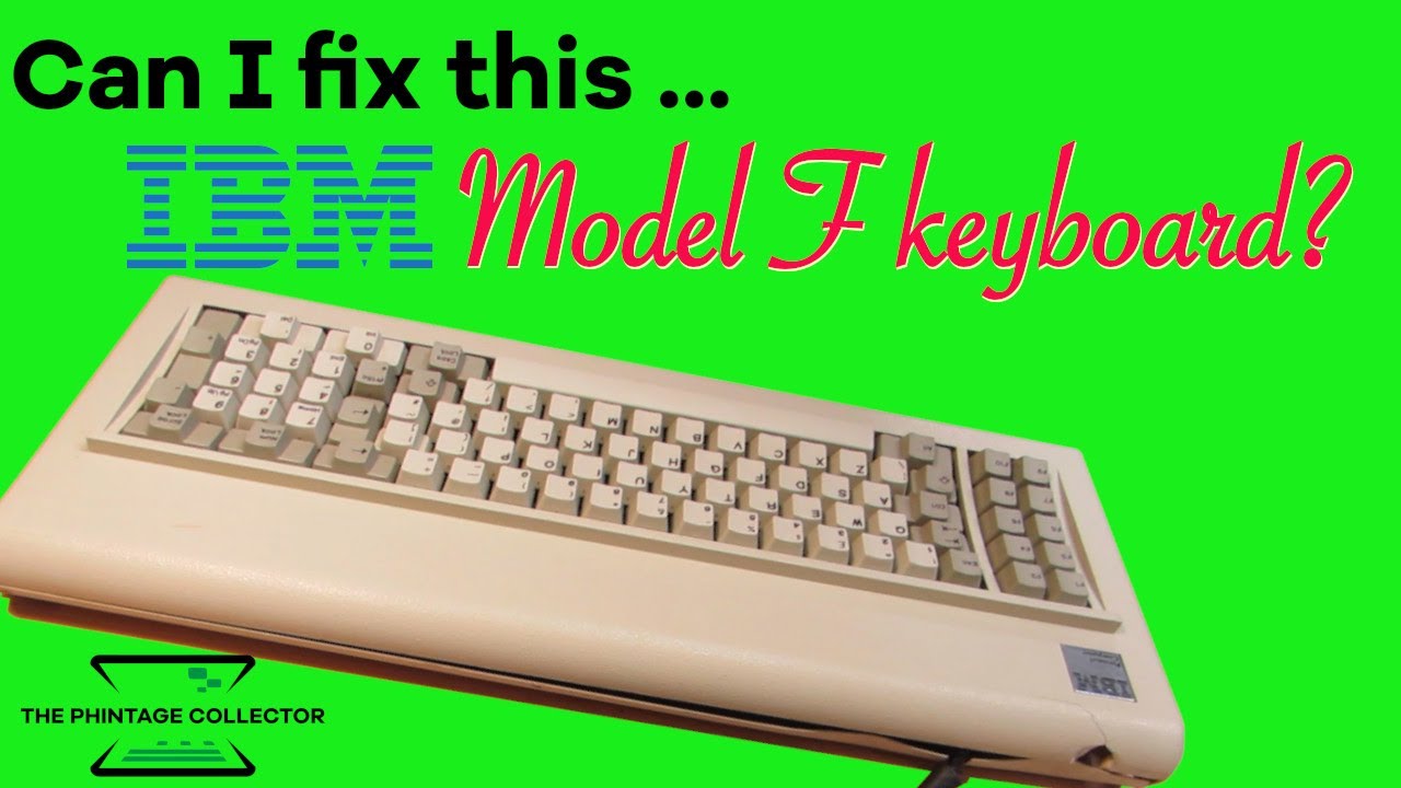 The IBM PC 5150 journey part II: Restoring the Model F keyboard - YouTube