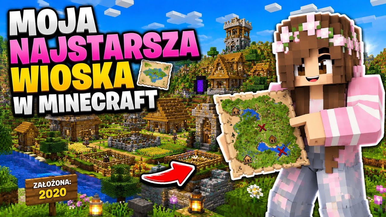 Moja najstarsza wioska w minecraft 🗺 - YouTube