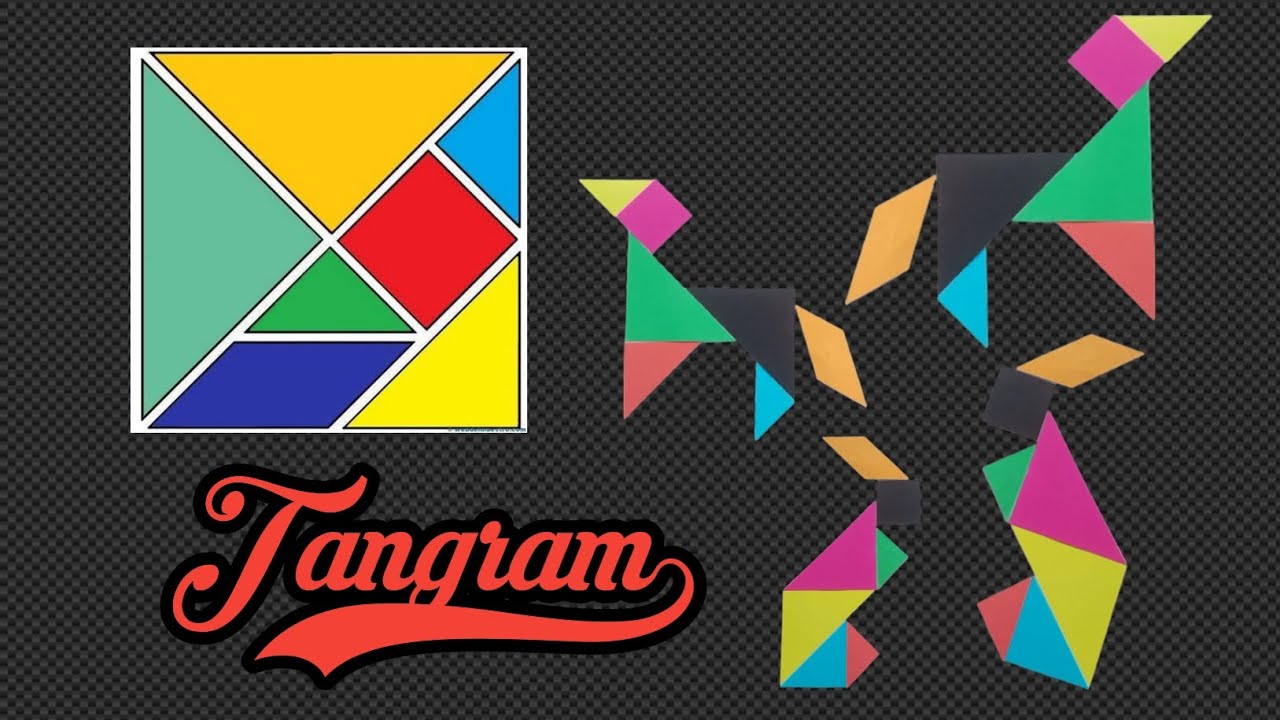Membuat Tangram Hewan || Tangram || Hewan Anjing dan Kelinci || Dog ...