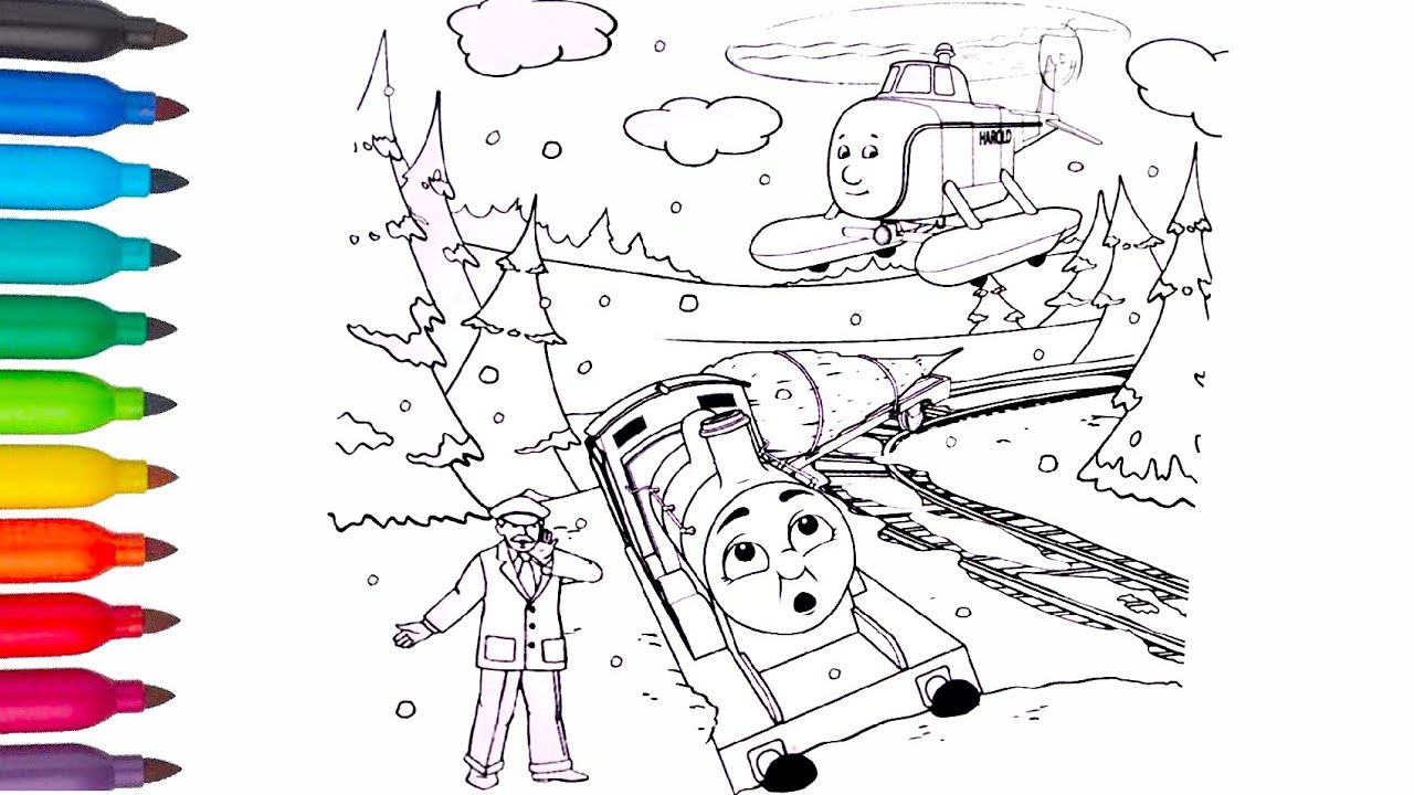 Thomas the Tank Engine | Tomas and Friends | Thomas stuck in the snow ...