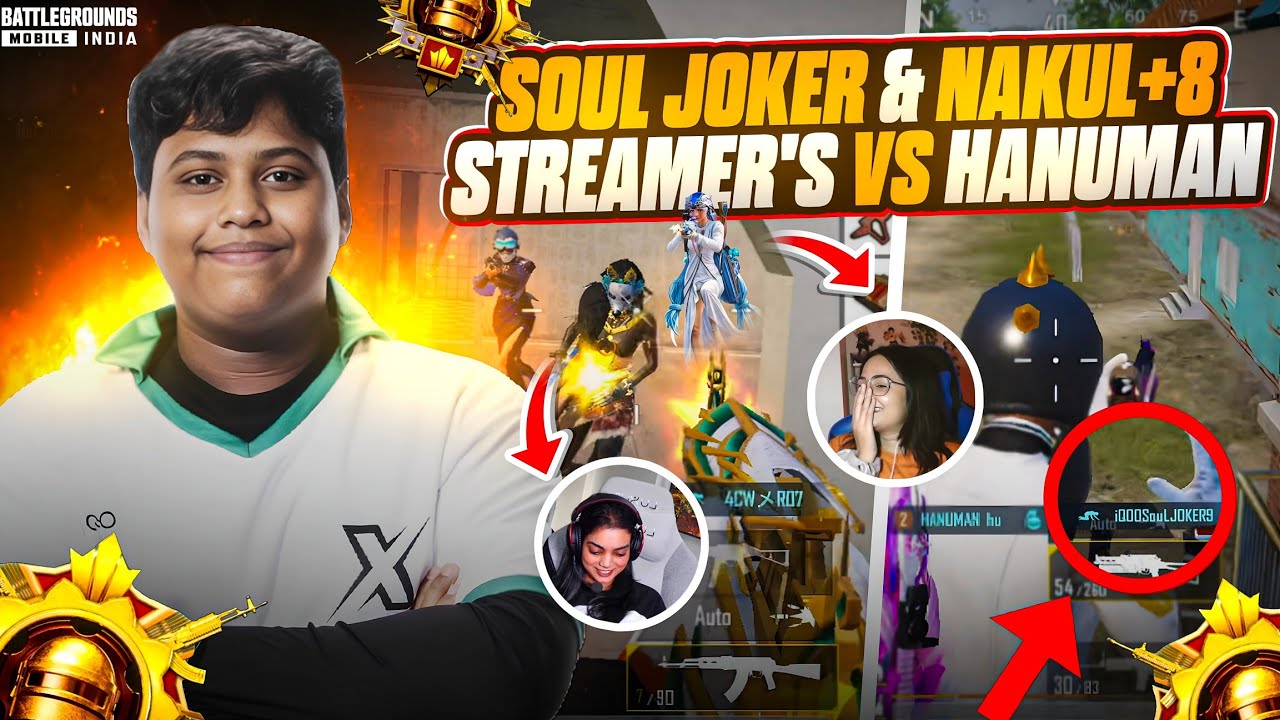 8 Streamers Shocked 😱 | Soul Joker & Nakul React to Hanuman Gameplay 🔥 ...