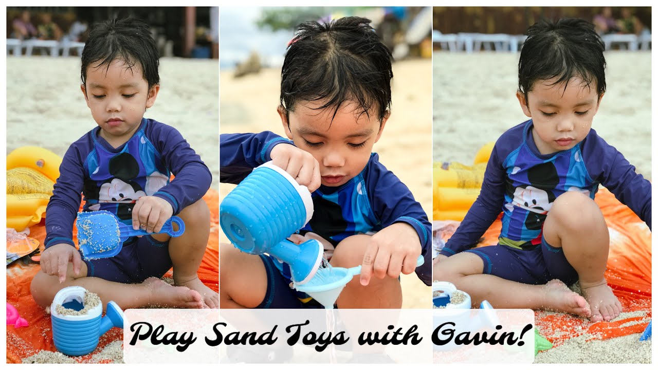 PLAY SAND TOYS WITH GAVIN | AND WE SAW SOMETHING! | Rizza's Tales - YouTube