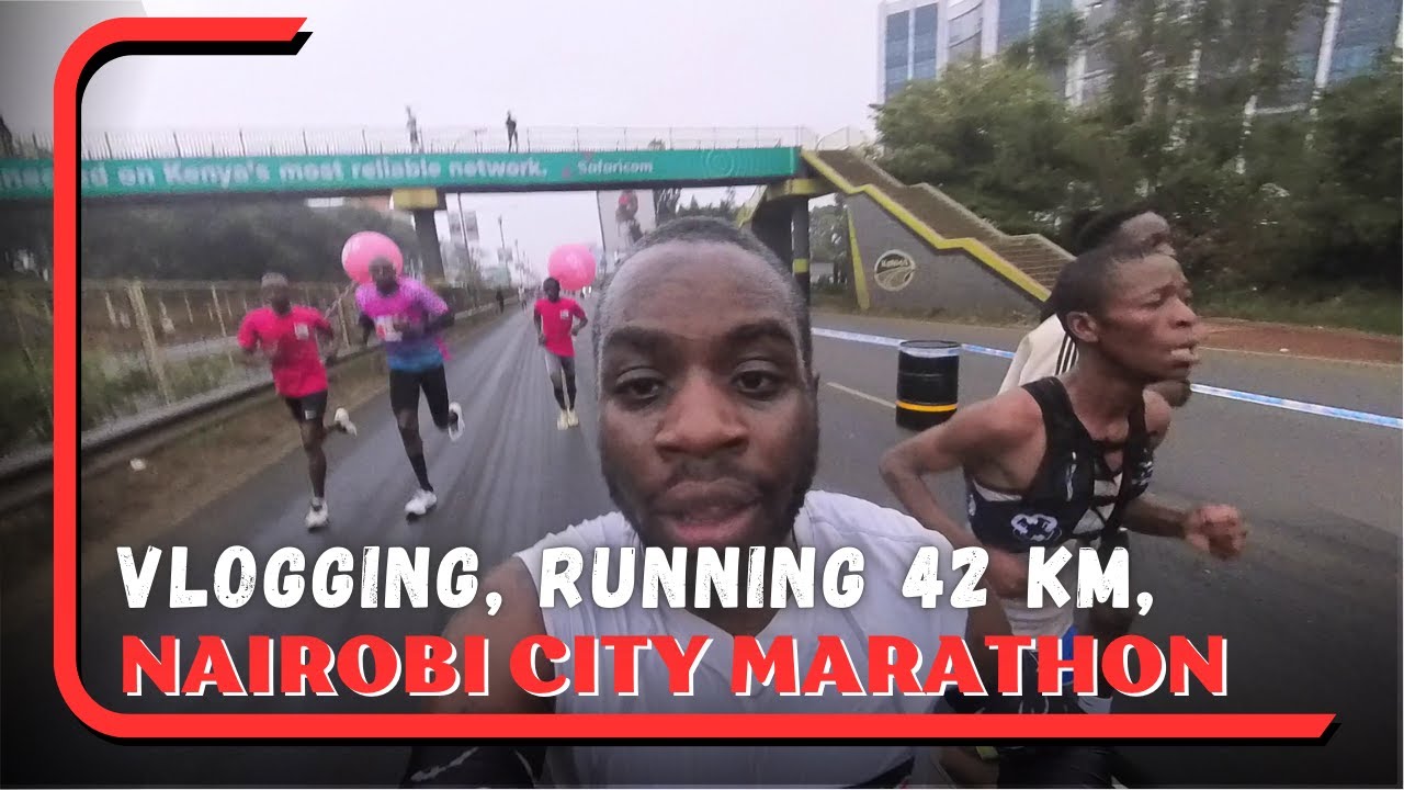 Vlogging while Running 42 km at the Nairobi City Marathon - YouTube