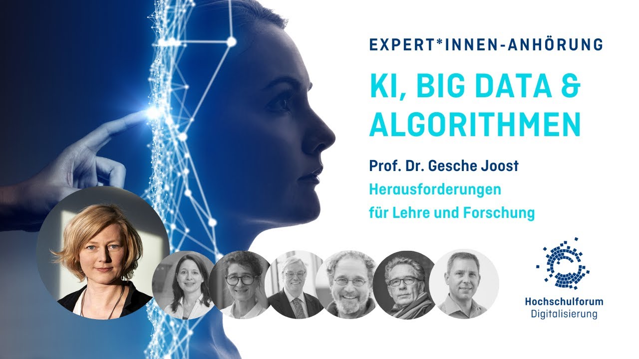KI, Big Data und Algorithmen: Hausforderungen für Lehre und Forschung – Prof. Dr. Gesche Joost ...