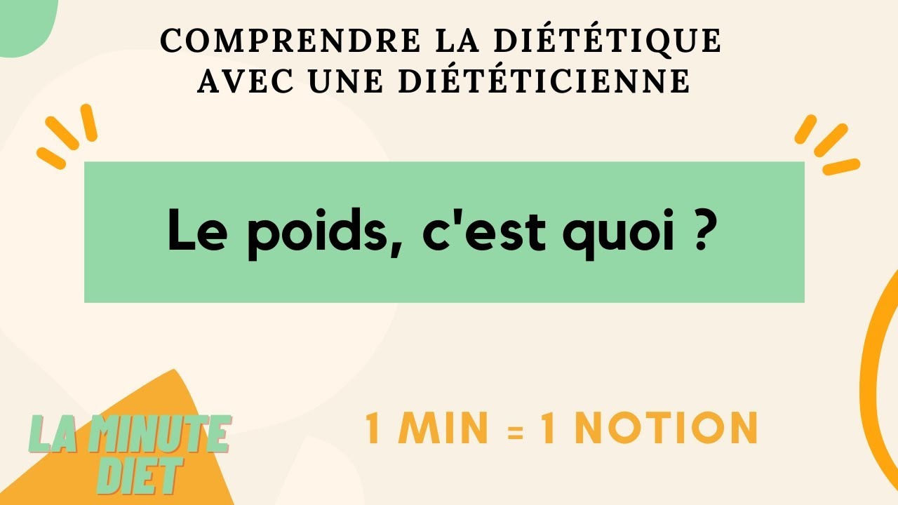 Le poids c'est quoi ? - YouTube