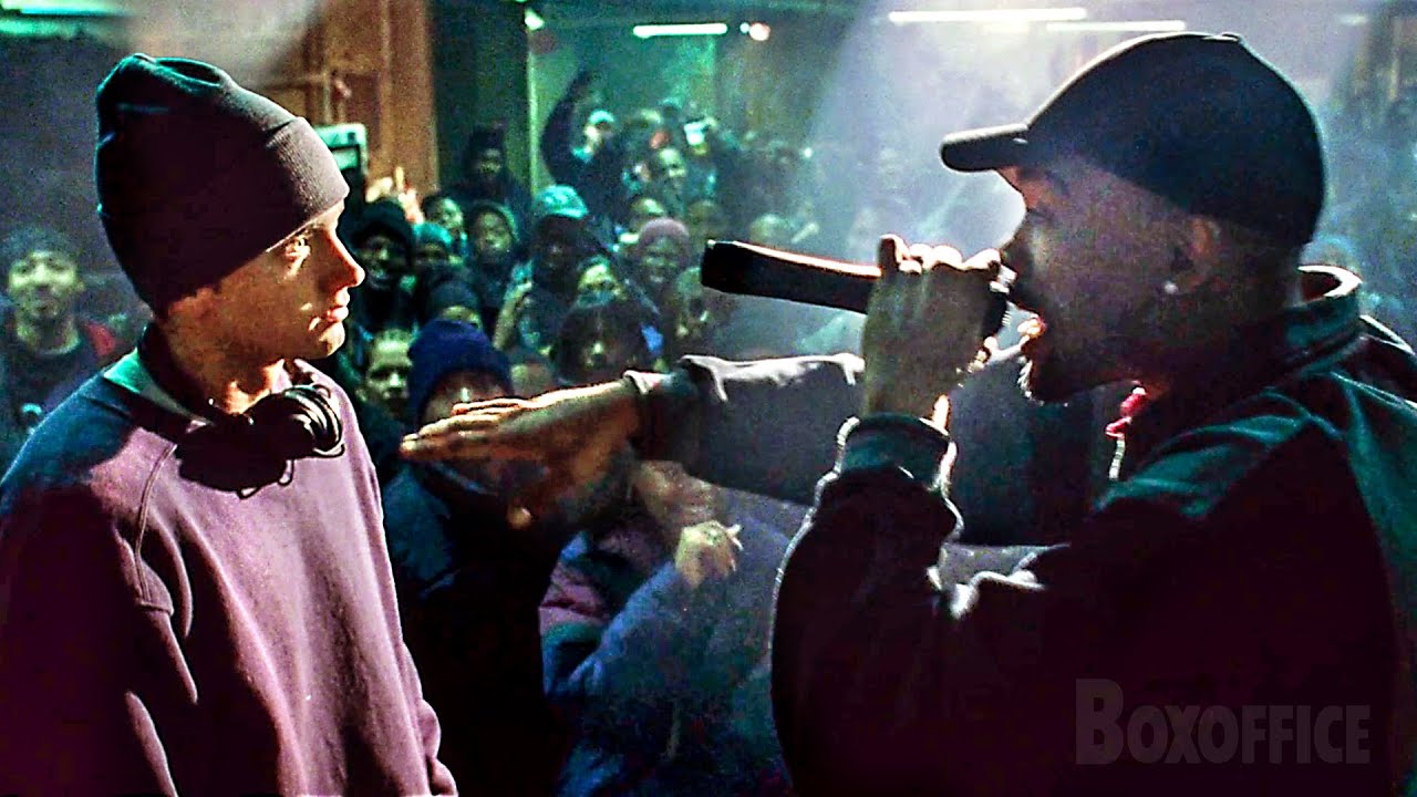Primeira Batalha de Rap do Eminem (Ele trava 😶) | 8 Mile | Clipe 🔥 4K ...