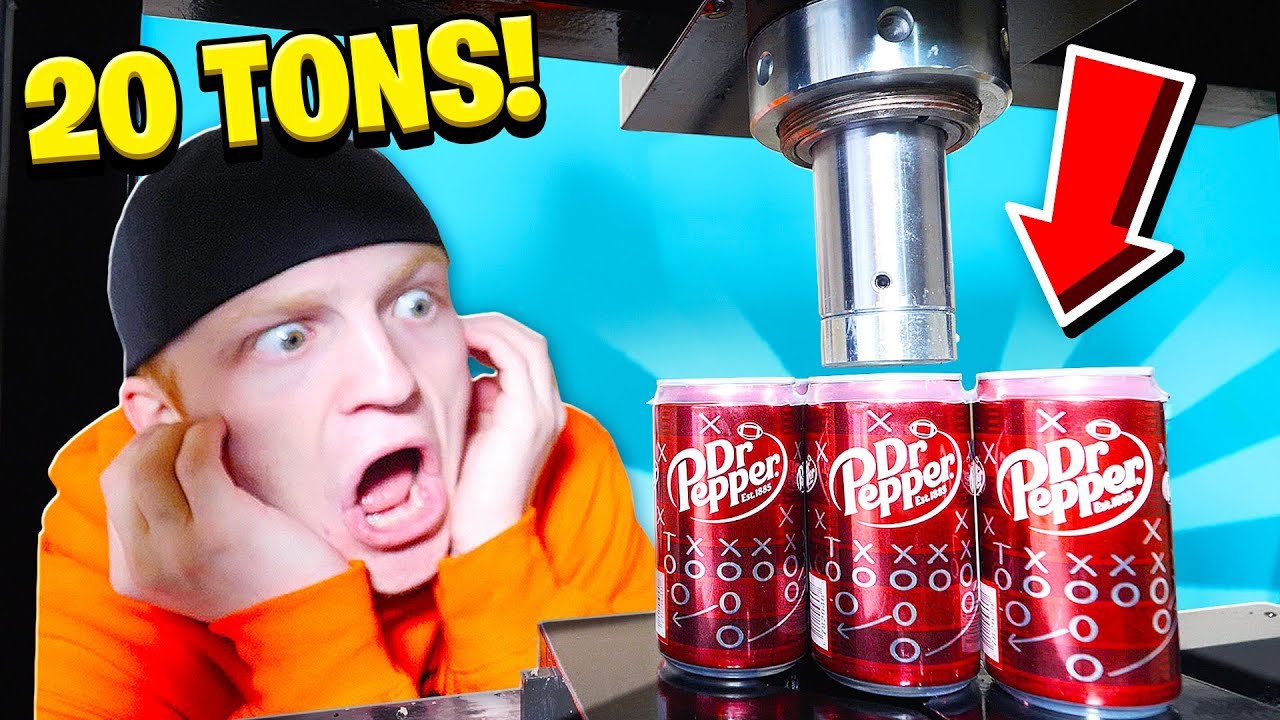 20 TON HYDRAULIC PRESS vs EXPLODING SATISFYING THINGS! - YouTube