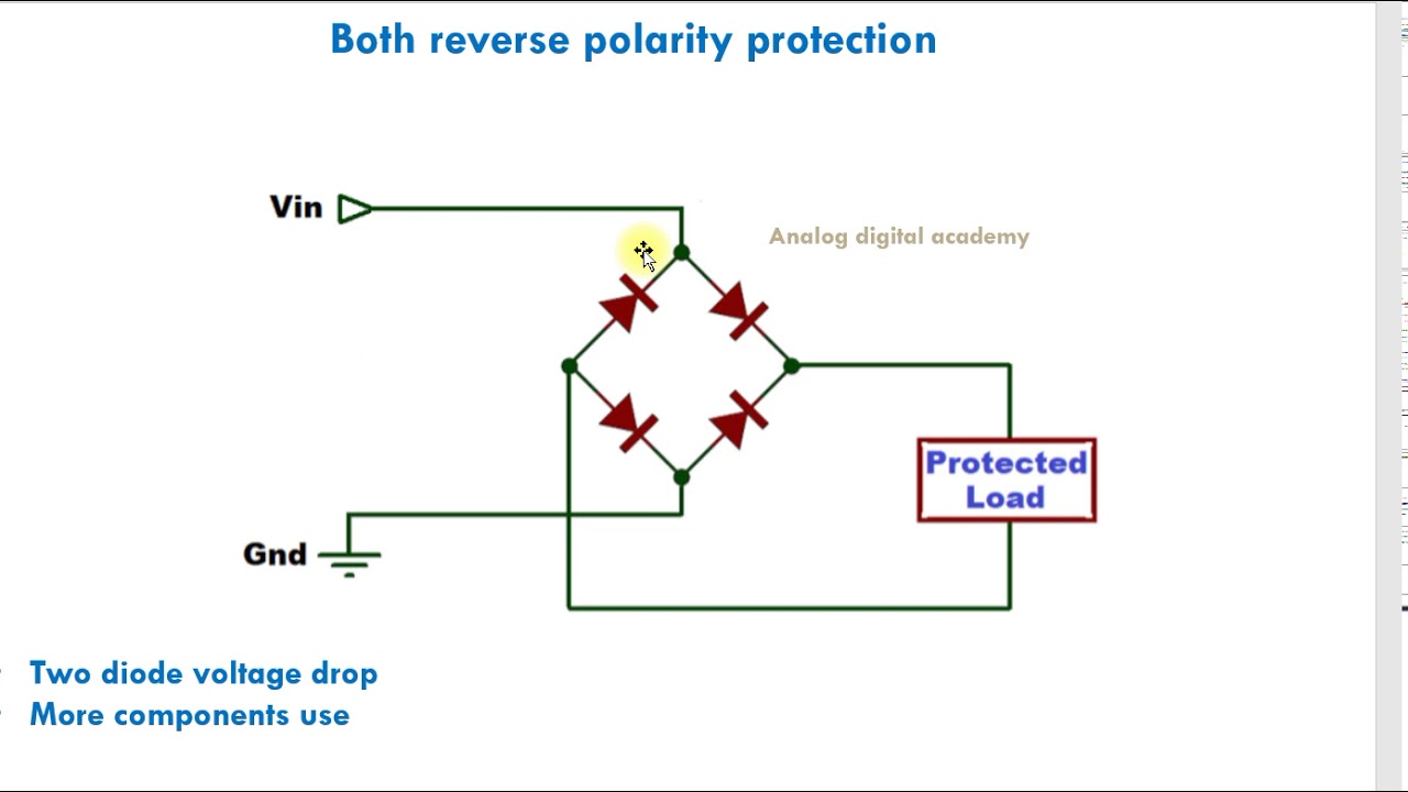 battery reverse protection | Battery reverse protection with diode ...
