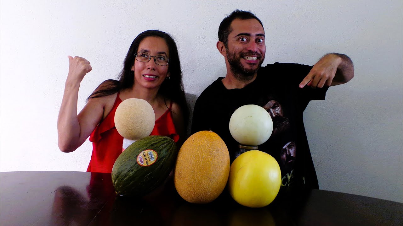 Probando Variedades de Melones en vivo y en directo Frutas Exóticas de ...