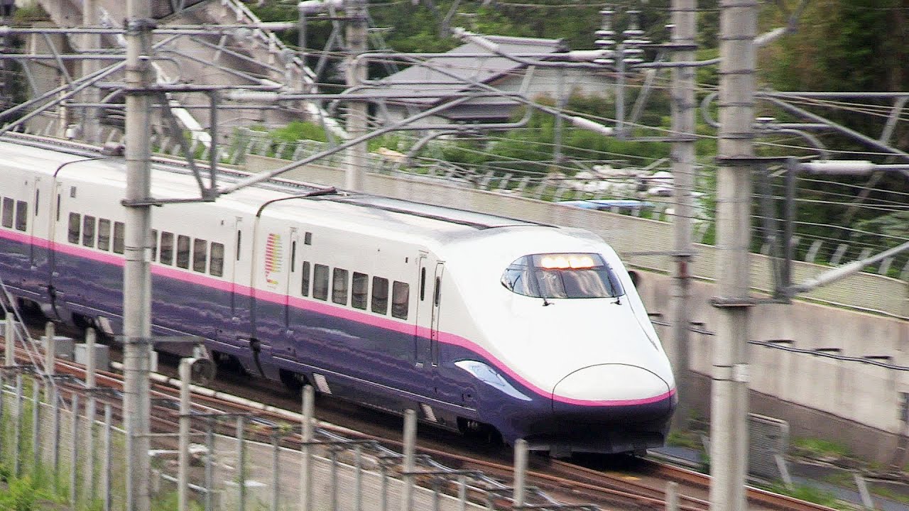 新幹線079＊蝉の鳴く頃の上毛高原駅＊上越＊E2・E4・E7・E926＊shinkansen - YouTube