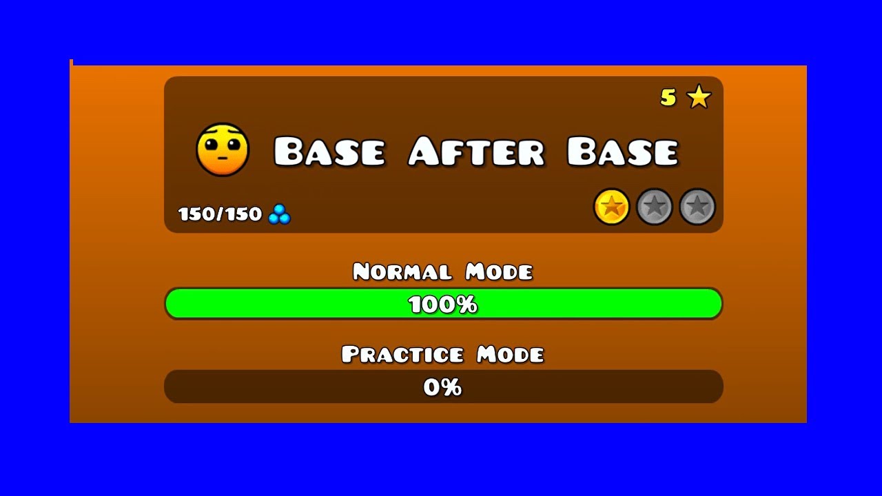 Geometry Dash - Base After Base 100% complete / 1 coin - YouTube