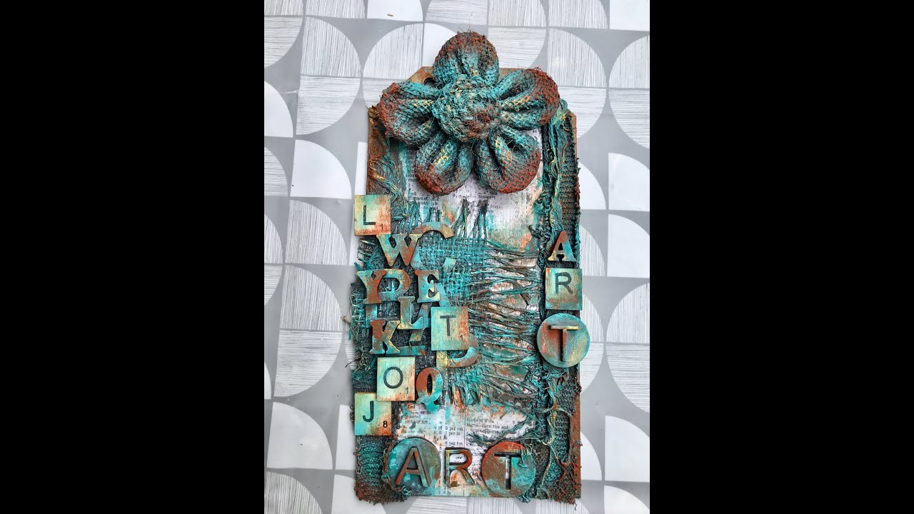 Powertex Quick and Easy Faux Rust Tag - YouTube