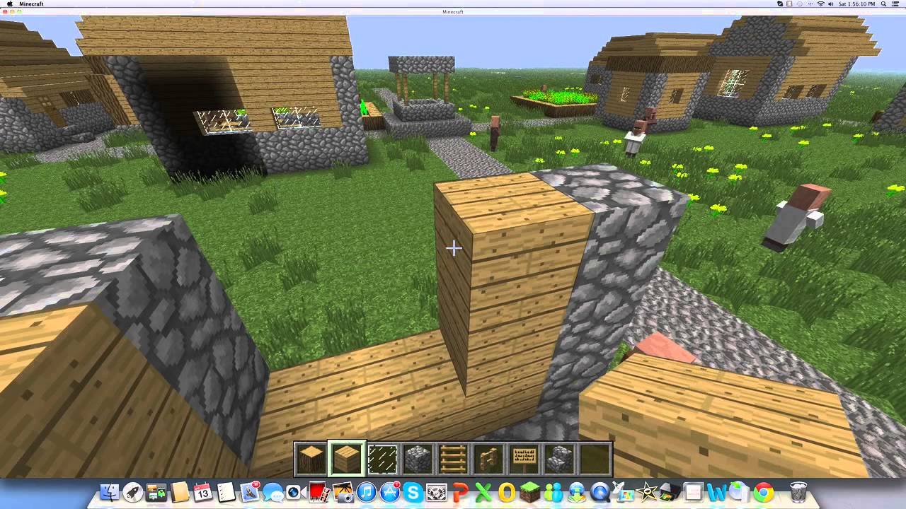 How to make a simple village house in minecraft - YouTube