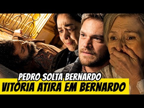 Pedro solta Bernardo e Condessa Vitoria da um tiro no filho em Além do tempo 