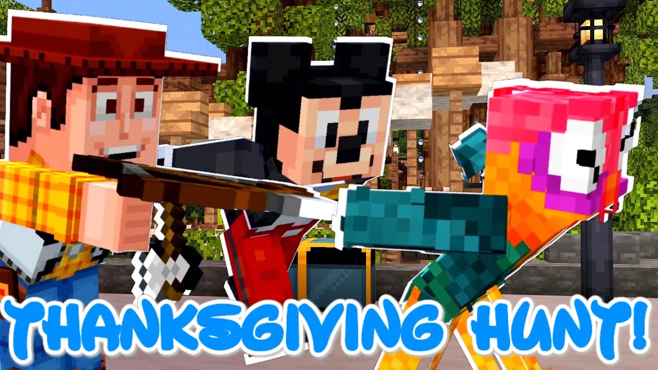 Woody's Thanksgiving Turkey HUNT! | Disney Minecraft | [4] - YouTube