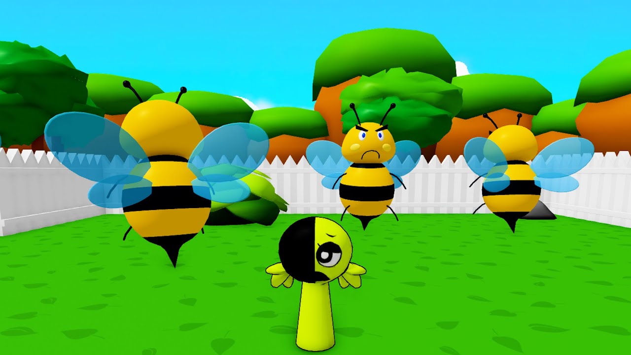 Sprunki Bouba Played Escape Evil Queen Bee Obby in ROBLOX | Incredibox ...