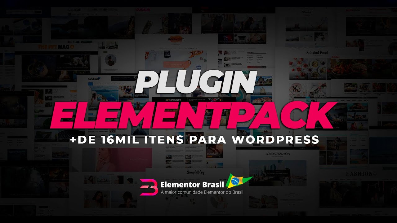 PLUGIN DA COMUNIDADE ELEMENTOR BRASIL ELEMENT PACK - YouTube