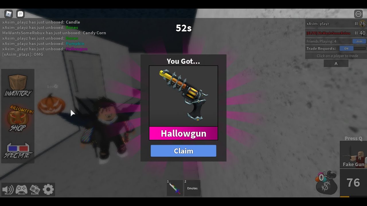 UNBOXING THE NEW GODLY IN MM2! (HALLOWSGUN) - YouTube