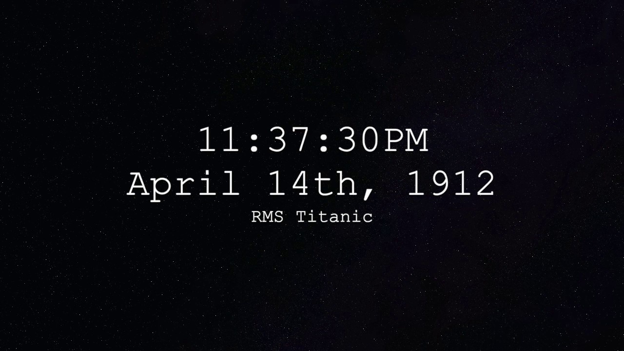 Titanic Real Time Sinking [With Morse Code] - YouTube