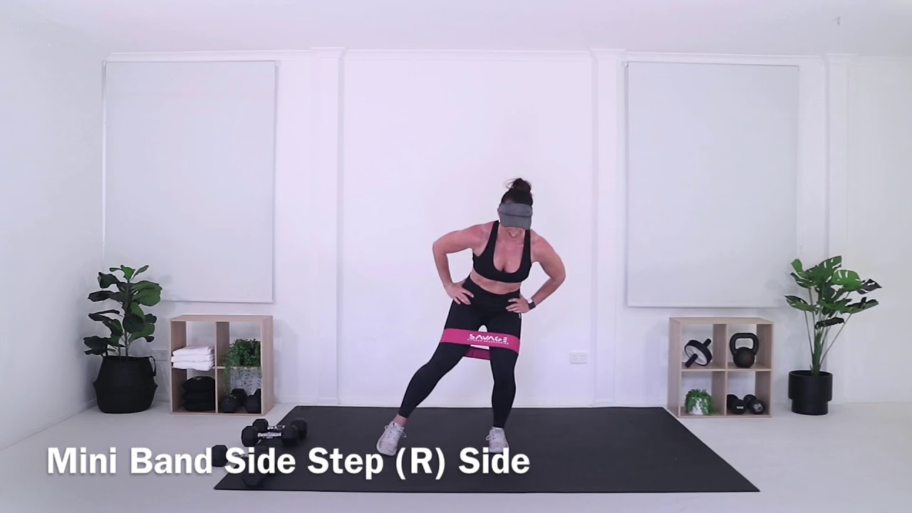 Mini Band Side Step (R) Side - YouTube