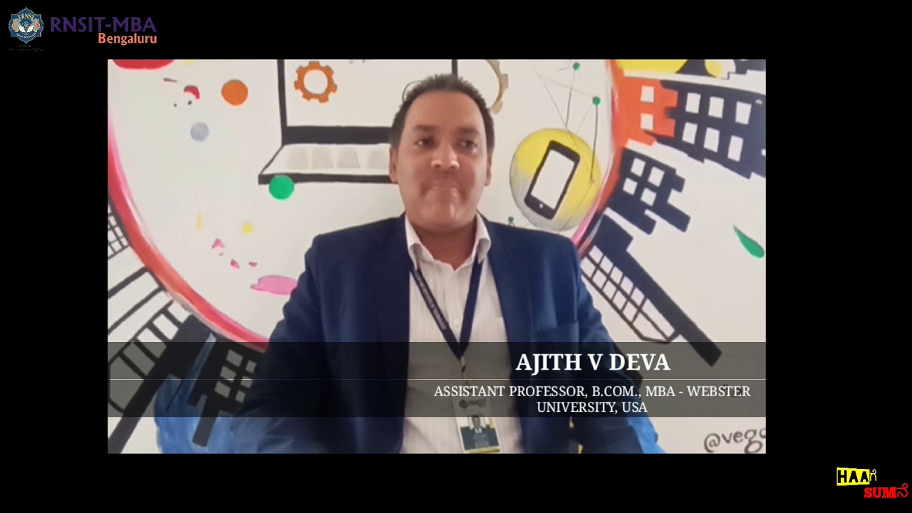 RNSIT MBA | INVITATION FROM Mr. AJITH V DEVA | ASSISTANT PROFESSOR ...
