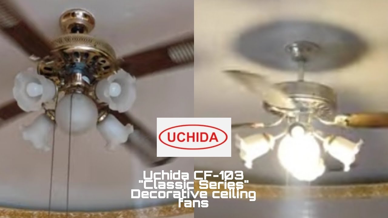 Uchida Classic series Decorative ceiling fans - YouTube
