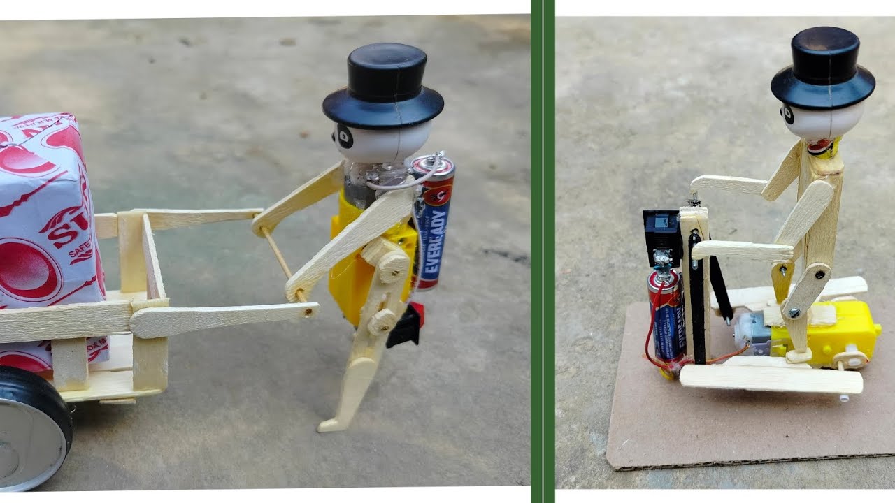 2 diy amazing robot with dc motor - YouTube