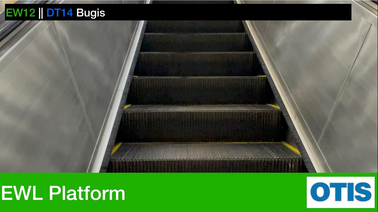 Bugis MRT Station || Otis Escalator (EWL Platform) - YouTube