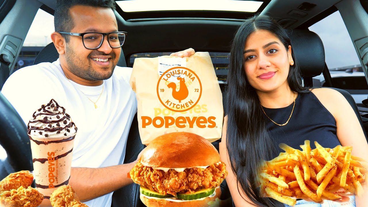 Trying POPEYES CHICKEN for the FIRST TIME -- Episode 49 Dan and Devni ...