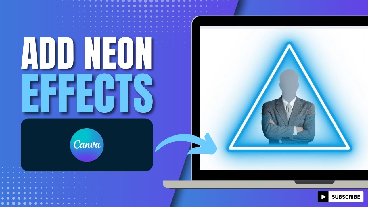 How To Add Neon Effects To Images In Canva - YouTube