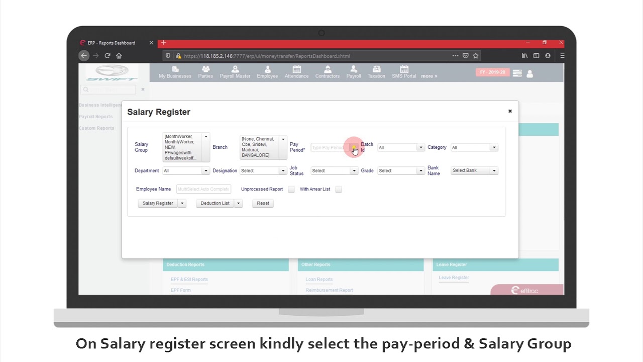 How to Download Salary register - YouTube