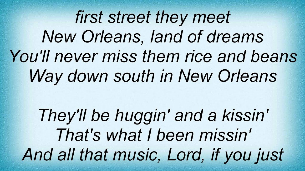 Louis Armstrong - Basin Street Blues Lyrics - YouTube