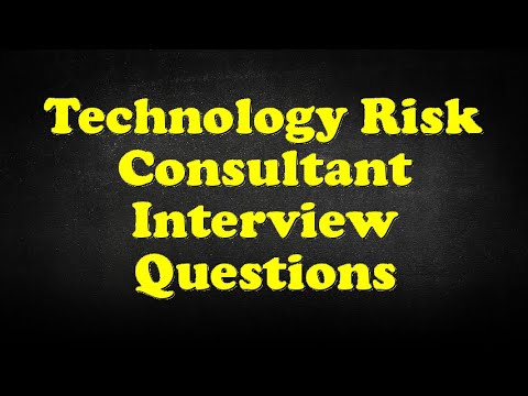Technology Risk Consultant Interview Questions - YouTube