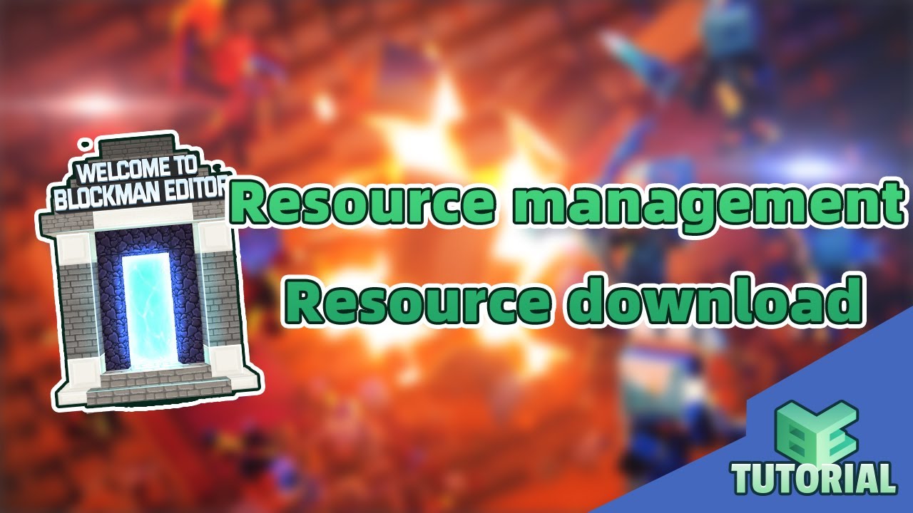Resource Management - Resource Download | Blockman Editor - YouTube