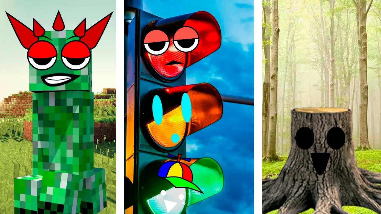 Talking food Sprunki. Talking Objects Sprunki. Minecraft VS Creeper Versions - YouTube