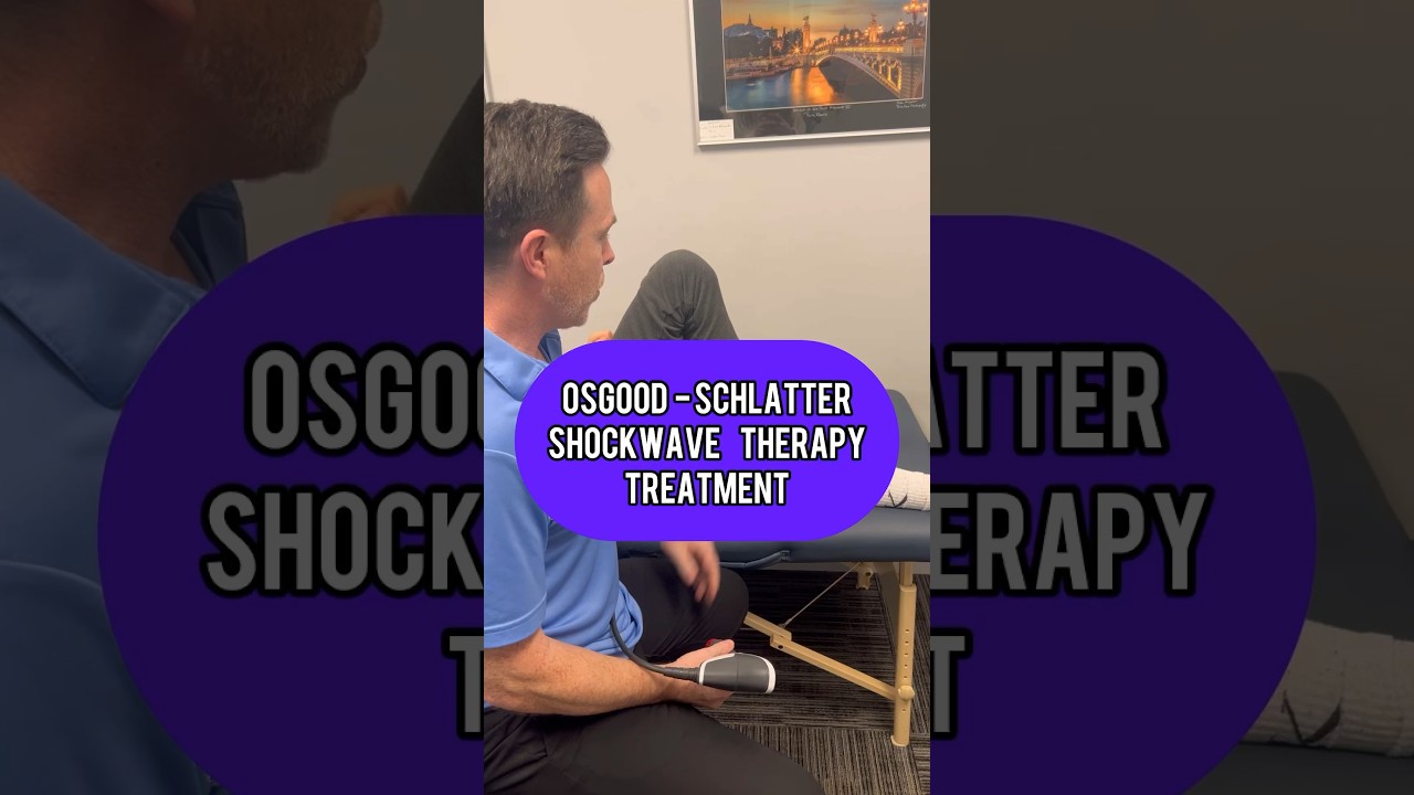 Osgood-Schlatter shockwave therapy treatment🦵 - YouTube