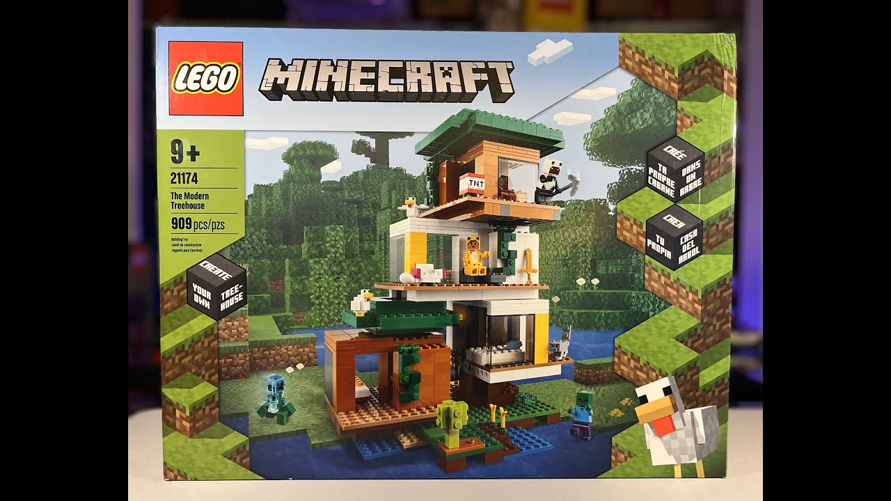 LEGO Speed Build Minecraft "The Modern Treehouse" 21174 - YouTube